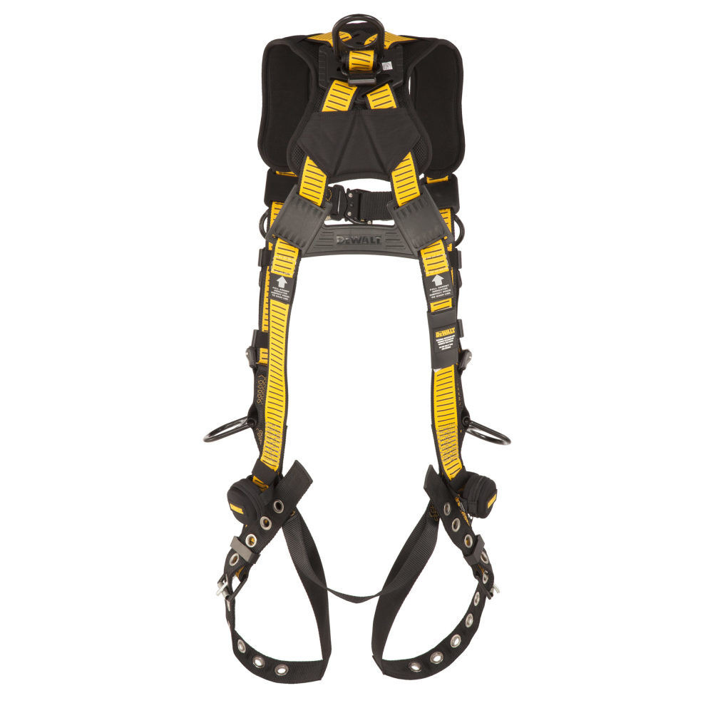 DEWALT D3000 Series L-XL TB Leg QC Chest Vest Style Full Body Harness ...