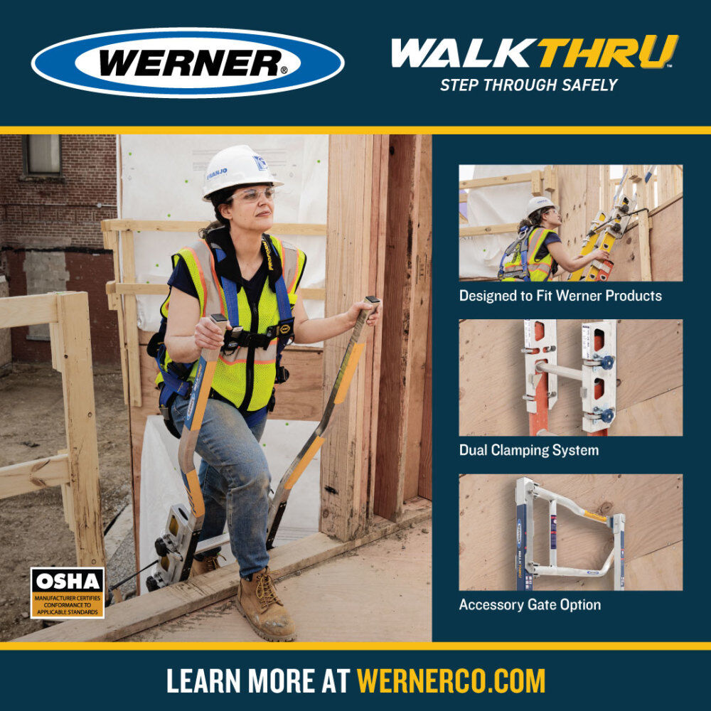 Werner Extension Ladder WalkThru X300000 - Acme Tools