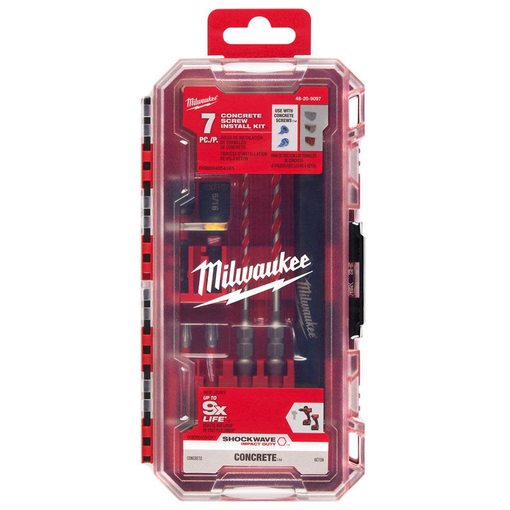 Milwaukee Shockwave Impact Duty Carbide Hammer Drill Bit Concrete Screw
