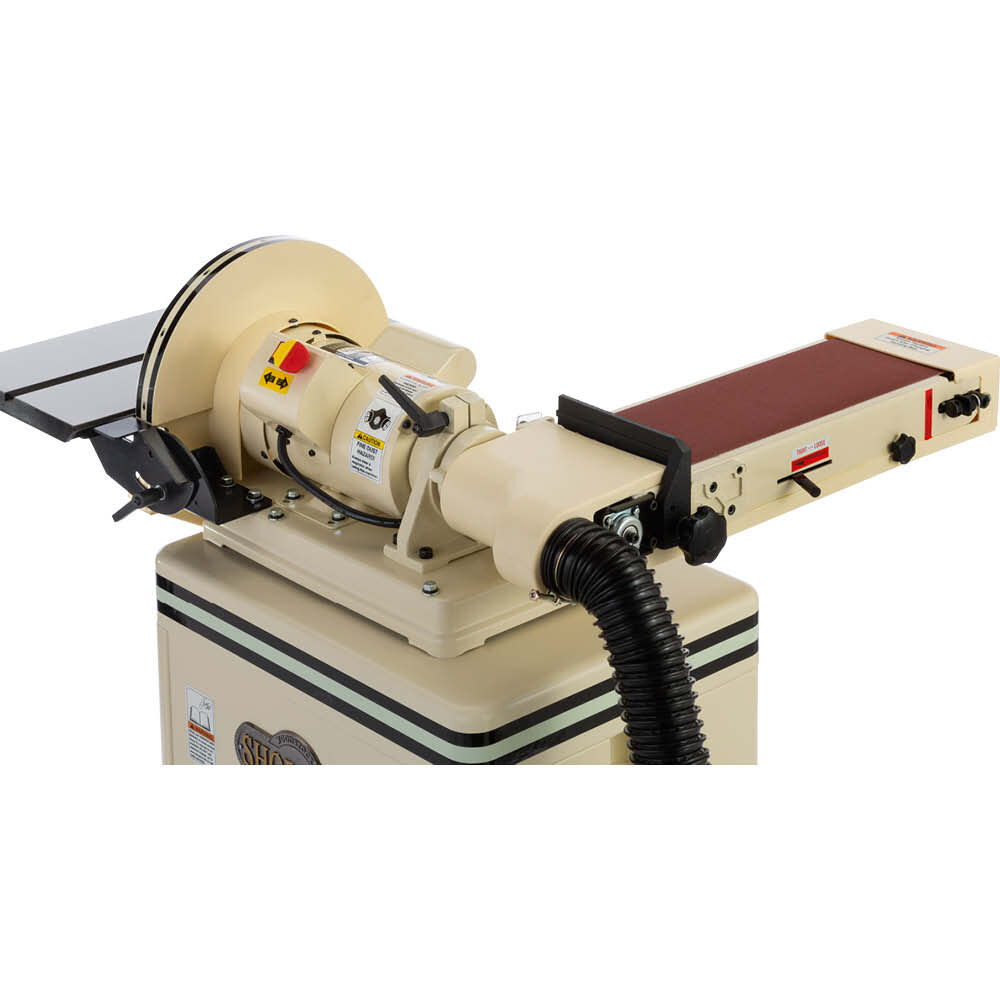 Shop Fox 1-1/2 HP 6in Belt/ 12in Disc Combination Sander W1712 - Acme Tools