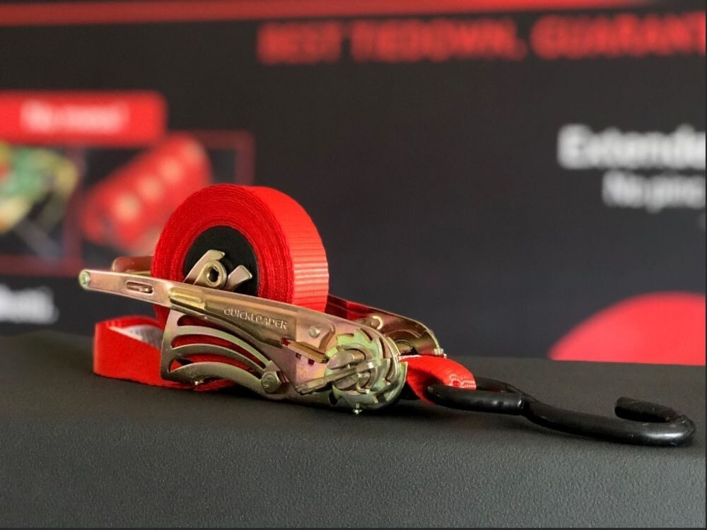 Quickloader Retractable Ratchet Tie Down 1500lbs QL1500 from Quickloader - Acme Tools