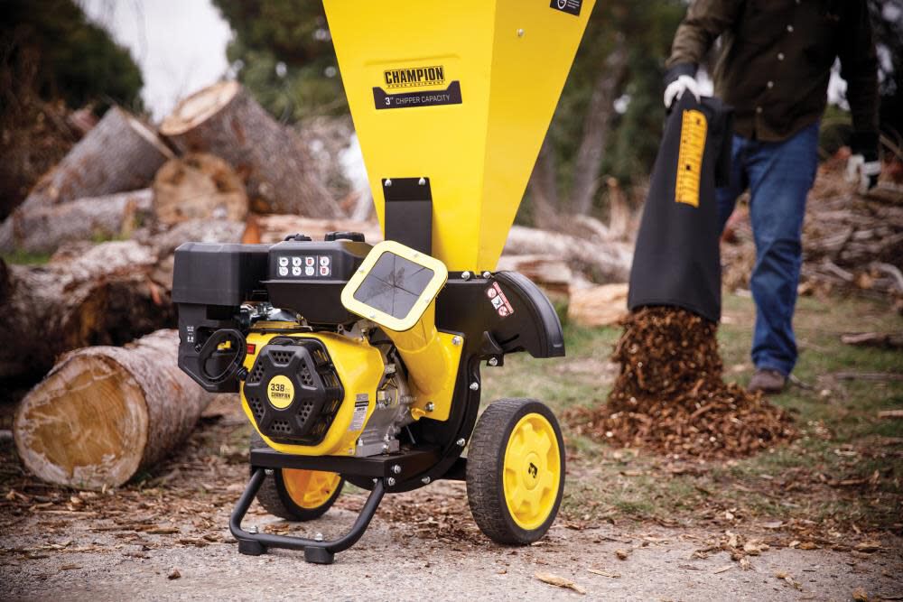 Champion Power Equipment 3in Portable Chipper-Shredder with Collection ...