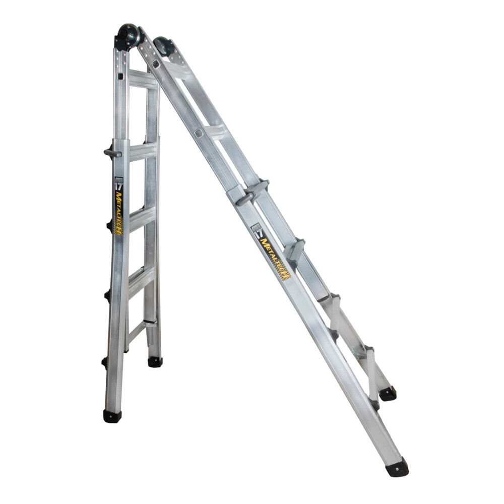 Metaltech 17ft Telescoping Multi-Position Ladder Aluminum Grade 1A E ...