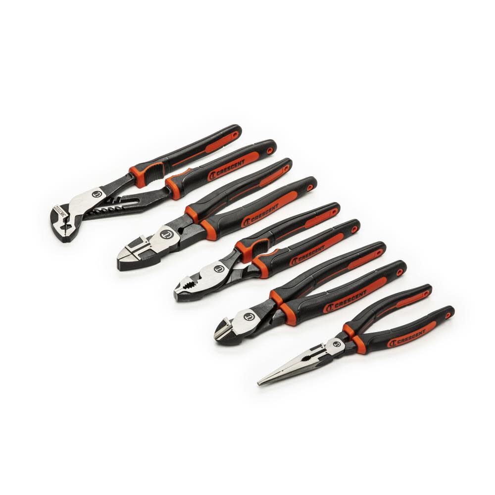 Crescent Z2 5 Mixed Dual Material Plier Set 5pc Z2SET5CG-06 - Acme Tools