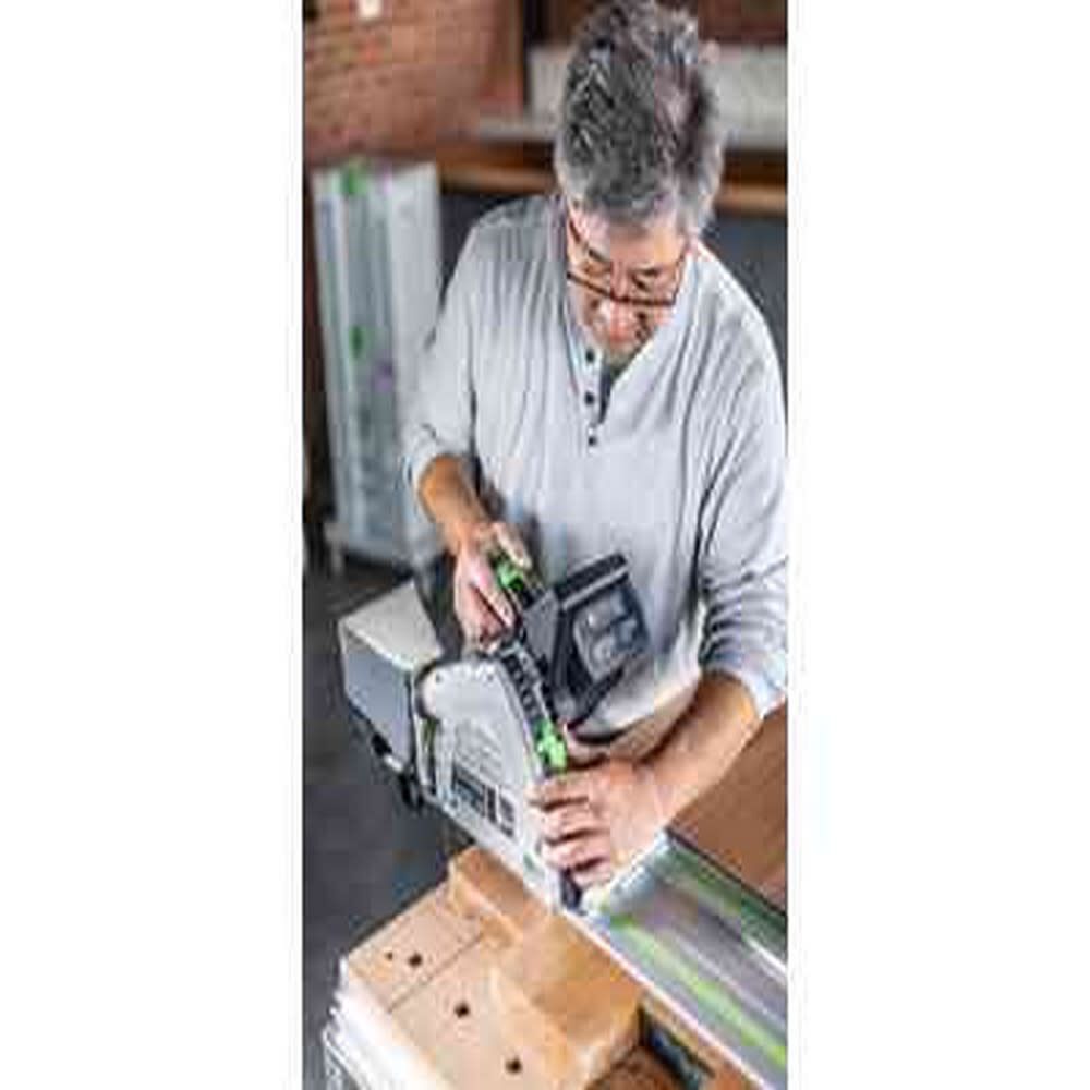 Festool 18V Battery Plunge Cut Cordless Track Saw Kit with Rail 577664 ...