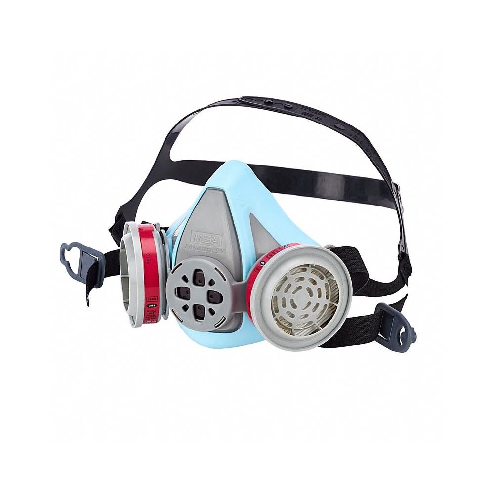 MSA Safety Works Advantage 900 Elastomeric Half-Mask Respirator Blue ...