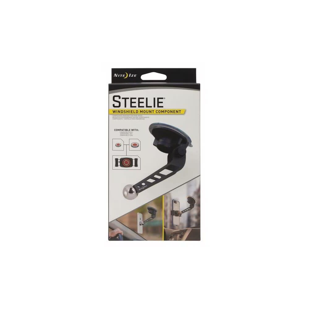 Nite Ize Windshield Mount For All Mobile Devices Steelie Black/Silver ...