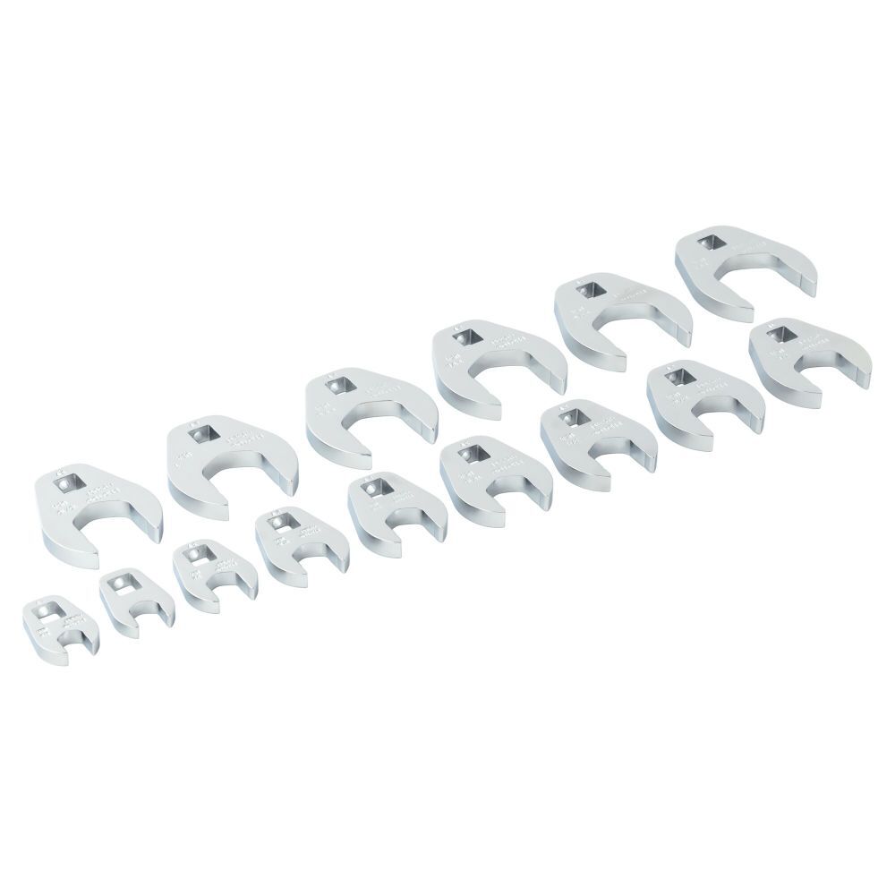 Proto 3/8 in Drive Crowfoot Wrench Set 15pc J49003CF from Proto - Acme ...