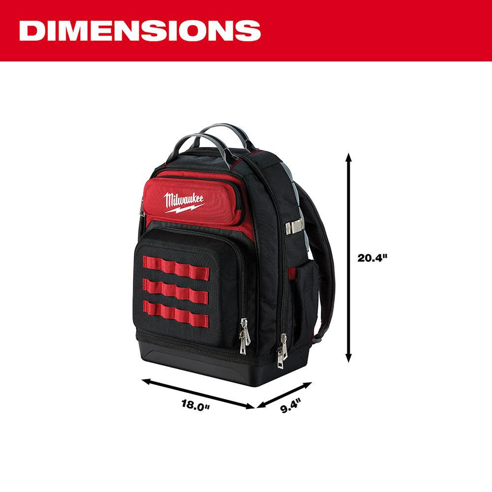 Milwaukee Ultimate Jobsite Backpack 48-22-8201 - Acme Tools