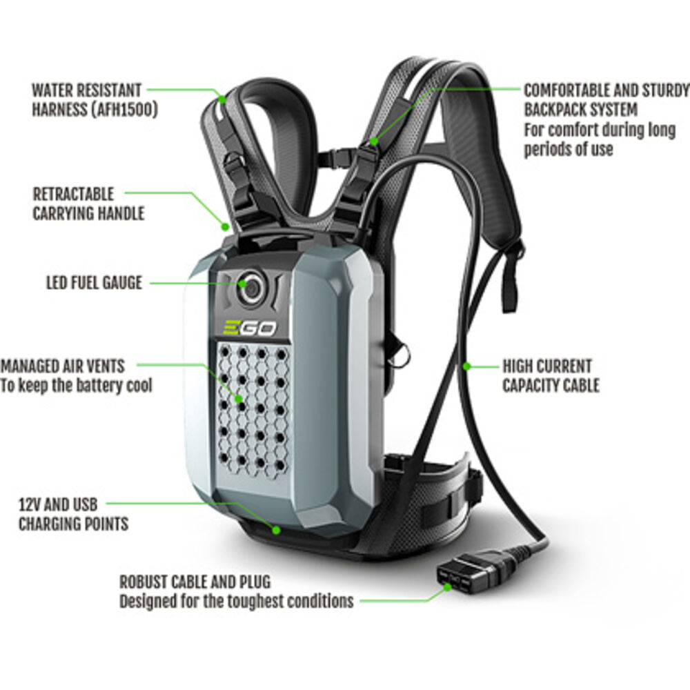 EGO 56V 28Ah Lithium-Ion Commercial Series Backpack Battery BAX1501 ...