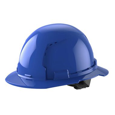Milwaukee Milwaukee White Full Brim Vented Hard Hat with 4pt Ratcheting ...
