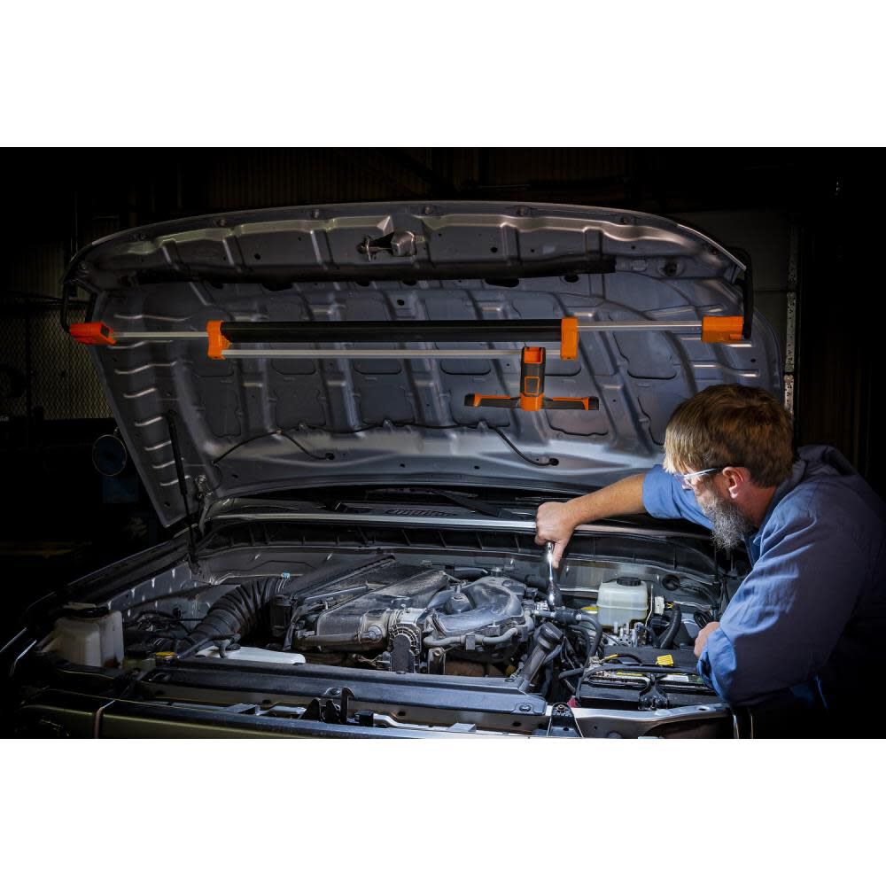 GEARWRENCH 1000 Lumen Rechargeable Wing Light with Under Hood Rack ...