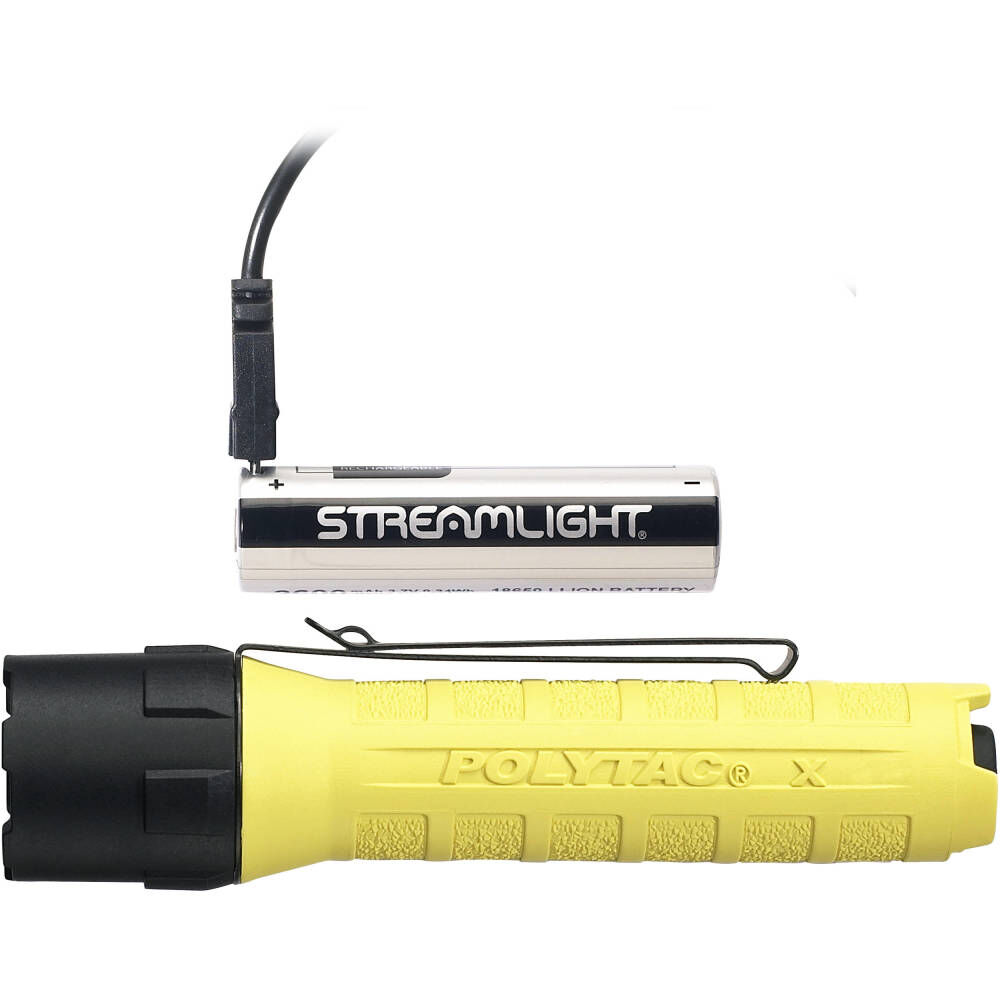 Streamlight PolyTac X Flashlight USB Yellow Tactical Handheld 88611 - Acme Tools