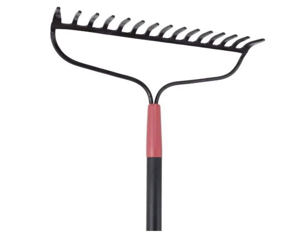 Razorback 16in 15 Tine Bow Head Rake with 66in Wood Handle 63141 - Acme ...