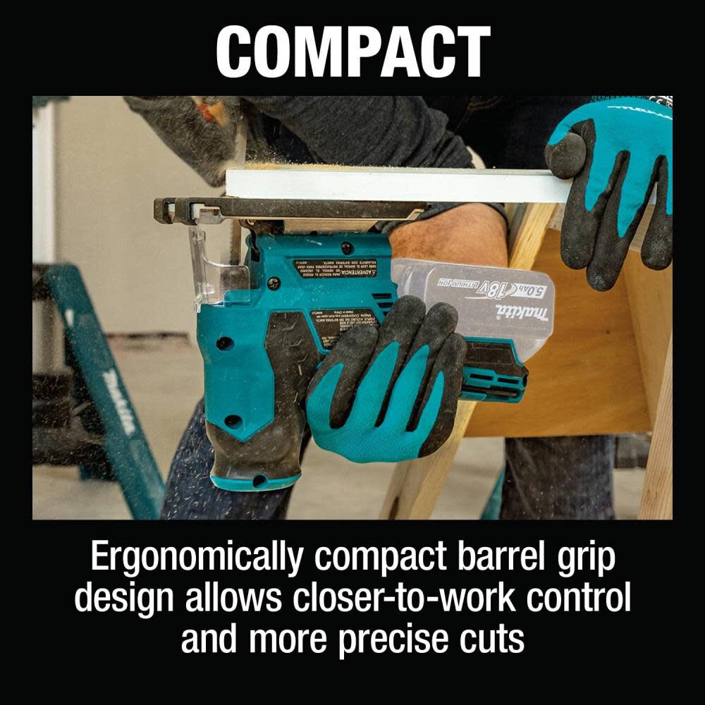 Makita 18V LXT Brushless Cordless Barrel Grip Jigsaw (Bare Tool) XVJ05Z ...