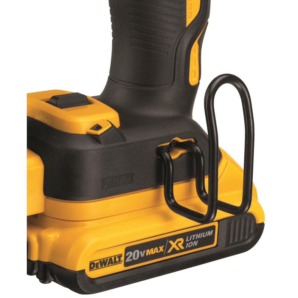 DEWALT 20 V MAX 16 Gauge Angled Cordless Finish Nailer Kit DCN660D1 ...