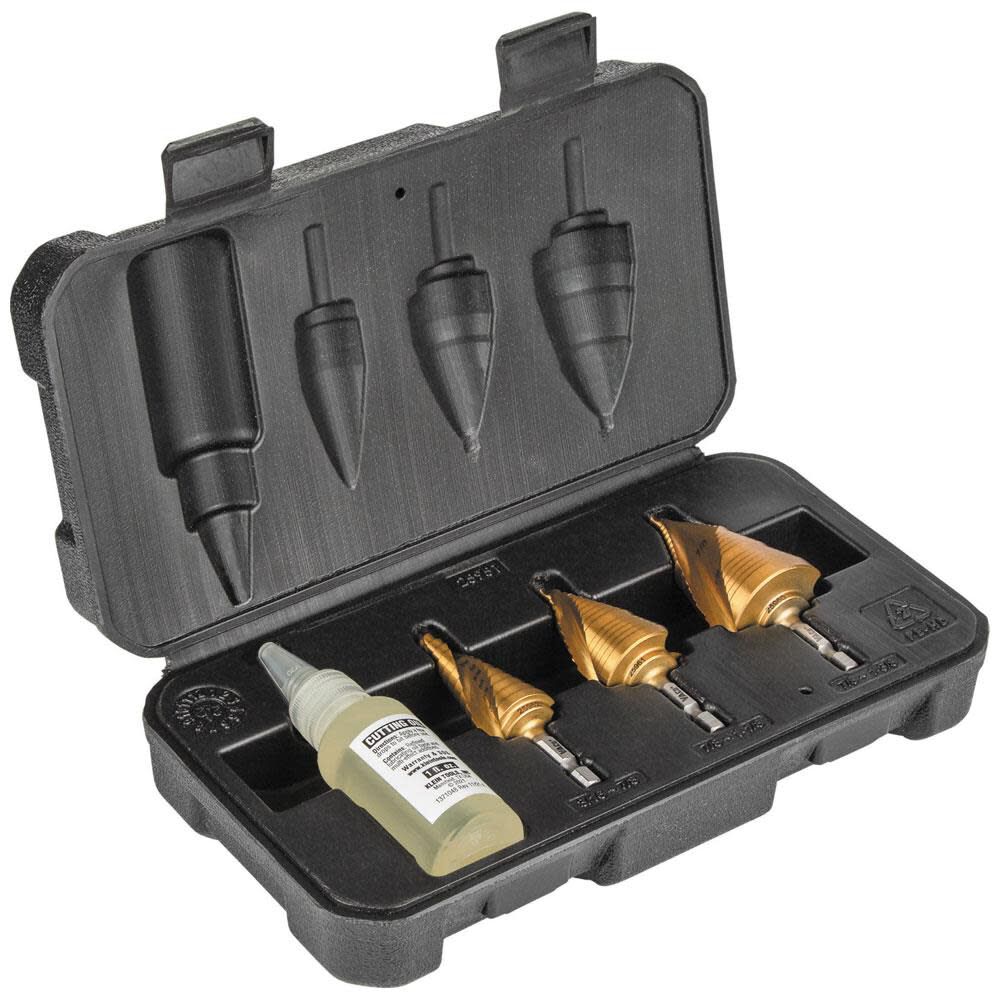 Klein Tools Electricians Step Drill Bit Set 25951 - Acme Tools