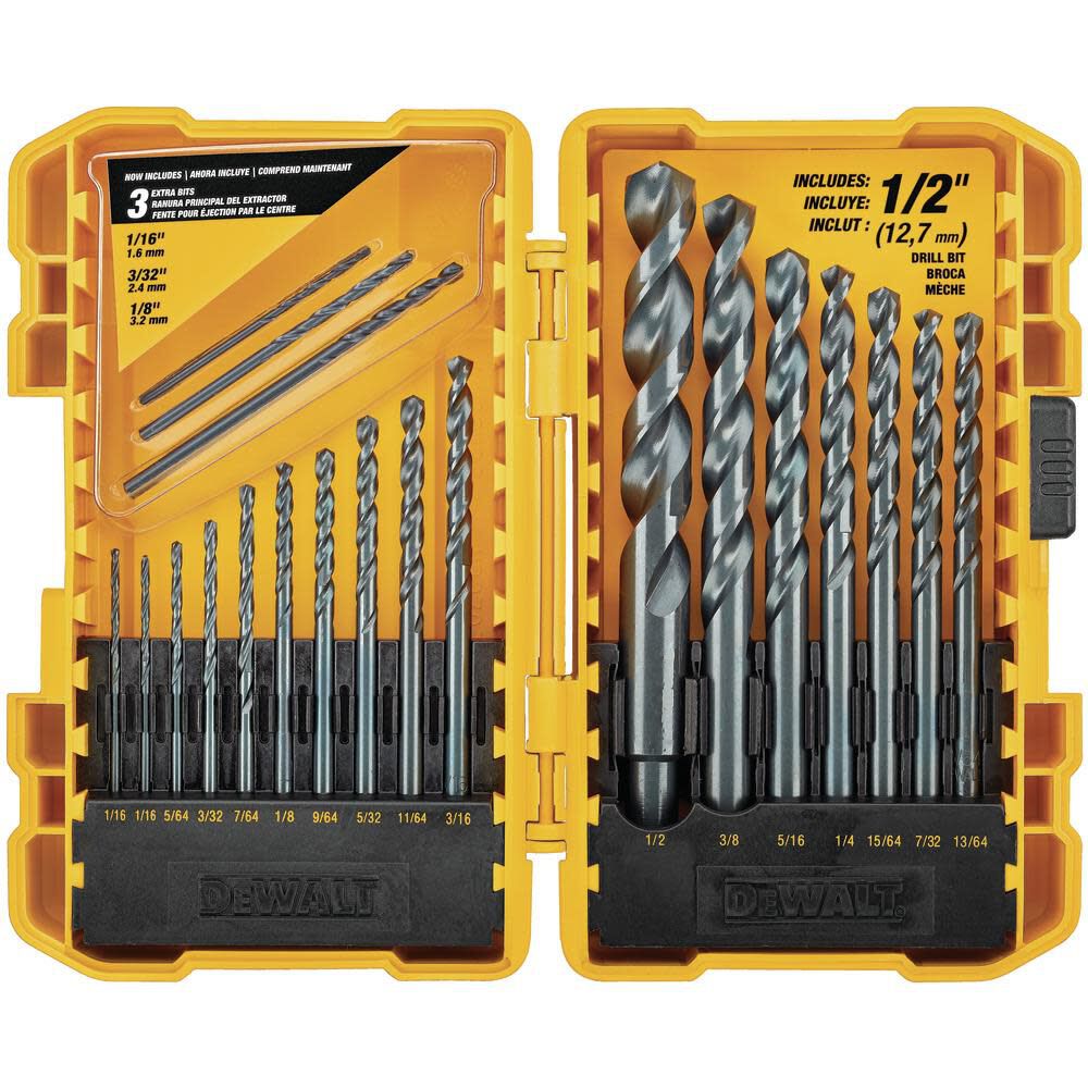 DEWALT 20 piece Black Oxide Drill Bit Set DW1177 from DEWALT - Acme Tools