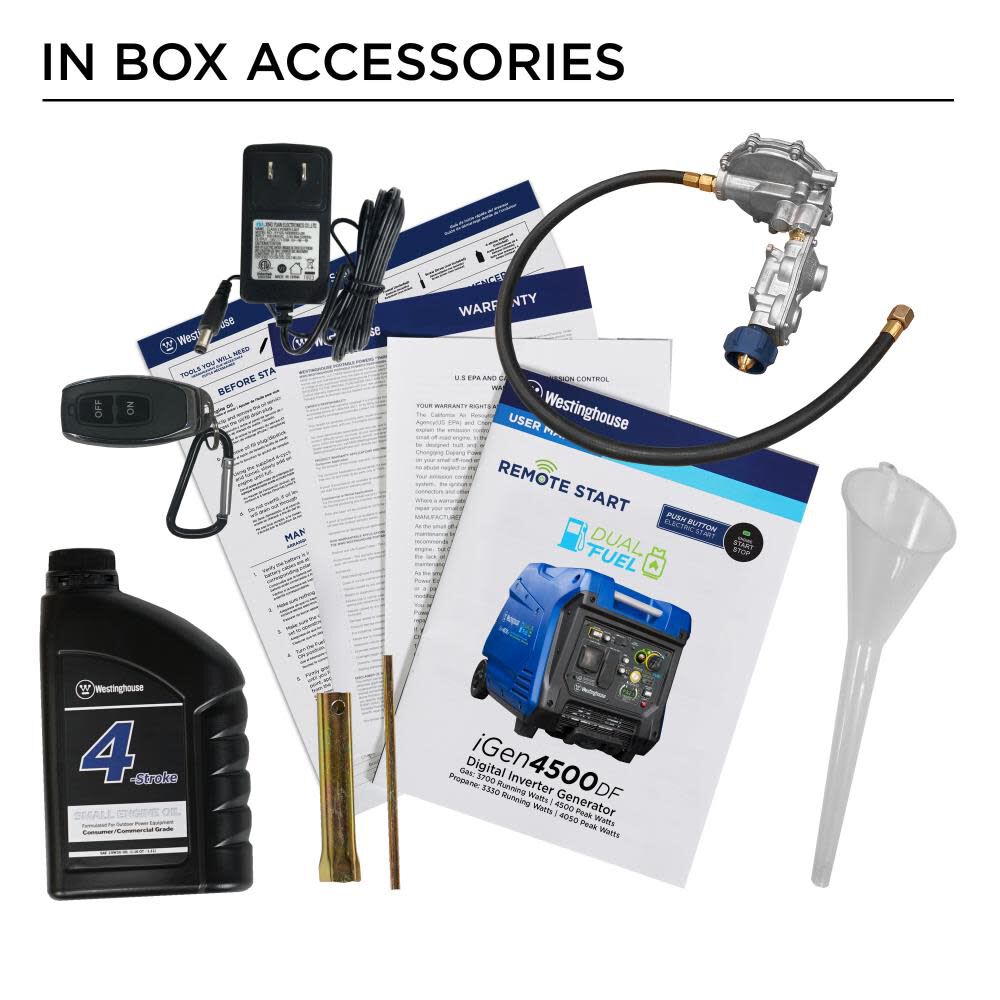 Westinghouse Outdoor Power iGen Dual Fuel Inverter Portable Generator ...