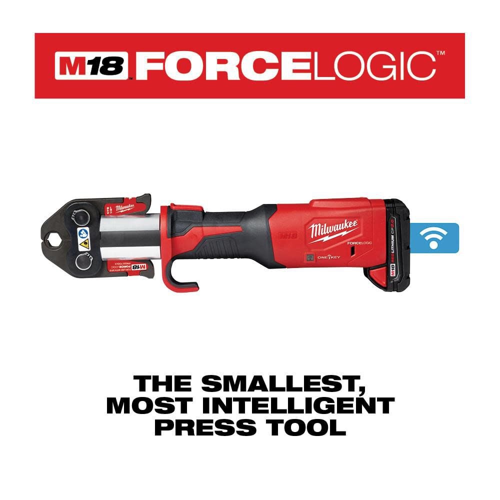 Milwaukee M18 FORCE LOGIC Press Tool with ONE-KEY with 1/2inch-2inch ...