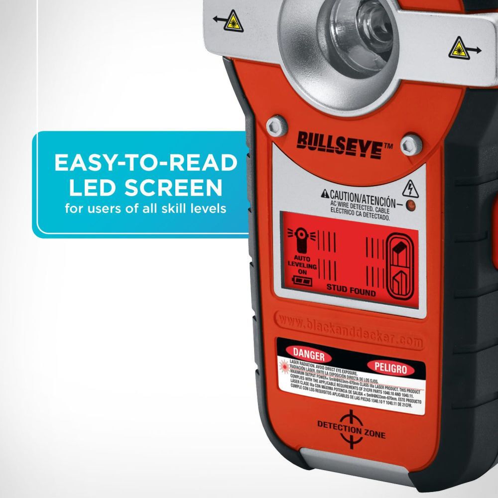 Stanley Bullseye Auto-Leveling Laser with Stud Sensor BDL190S - Acme Tools