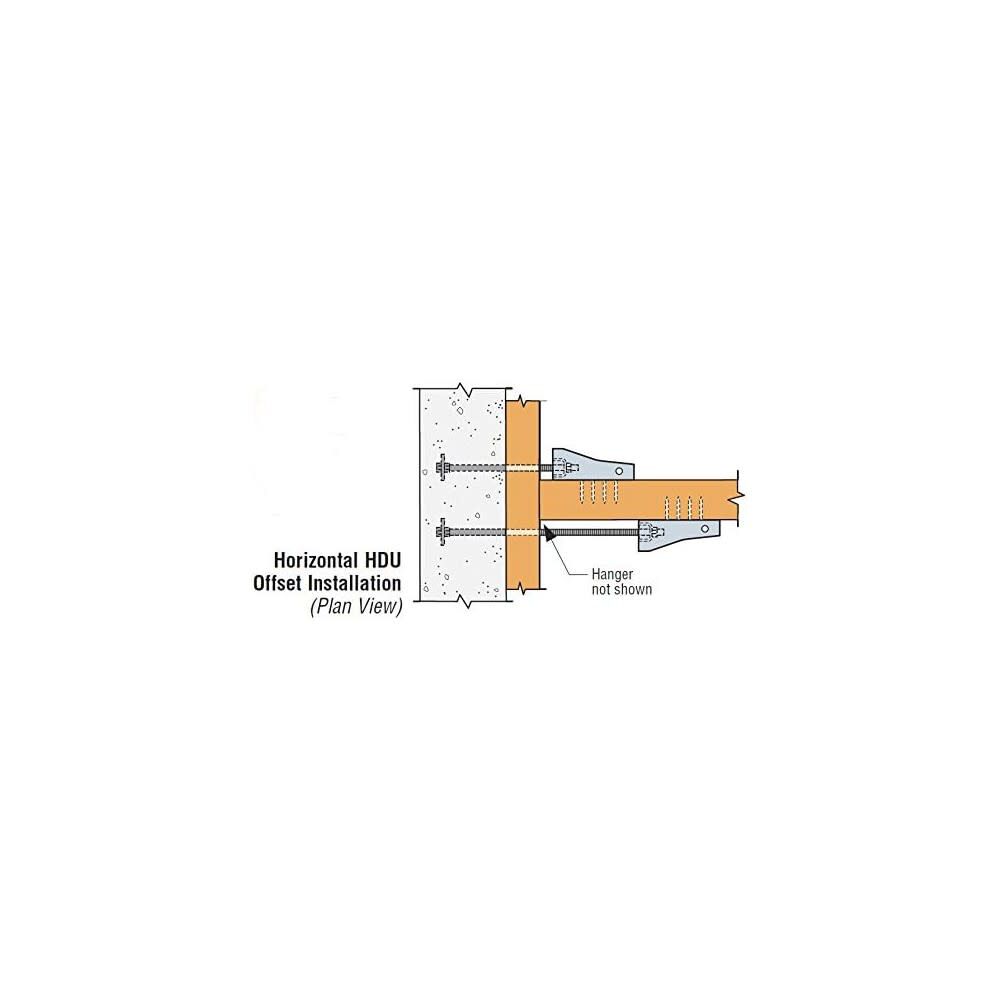 Simpson Strong-Tie 10 Gauge Galvanized Predeflected Holdown with 30ct ...