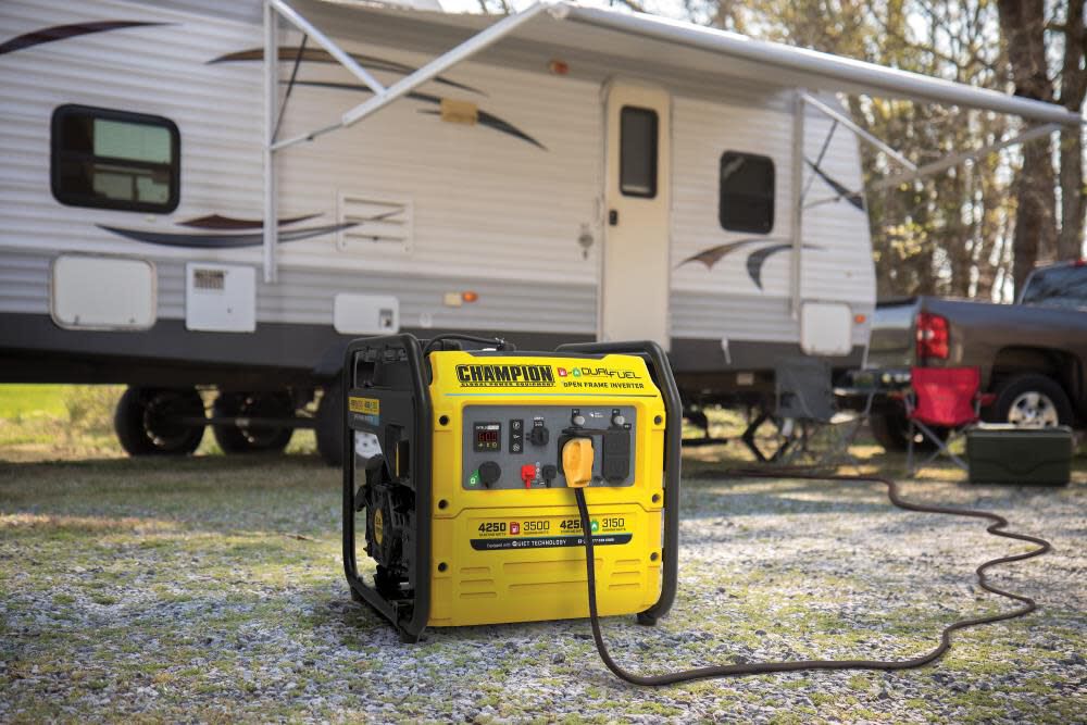 Champion Power Equipment Inverter Generator Dual Fuel 4250 Watt 200977 ...
