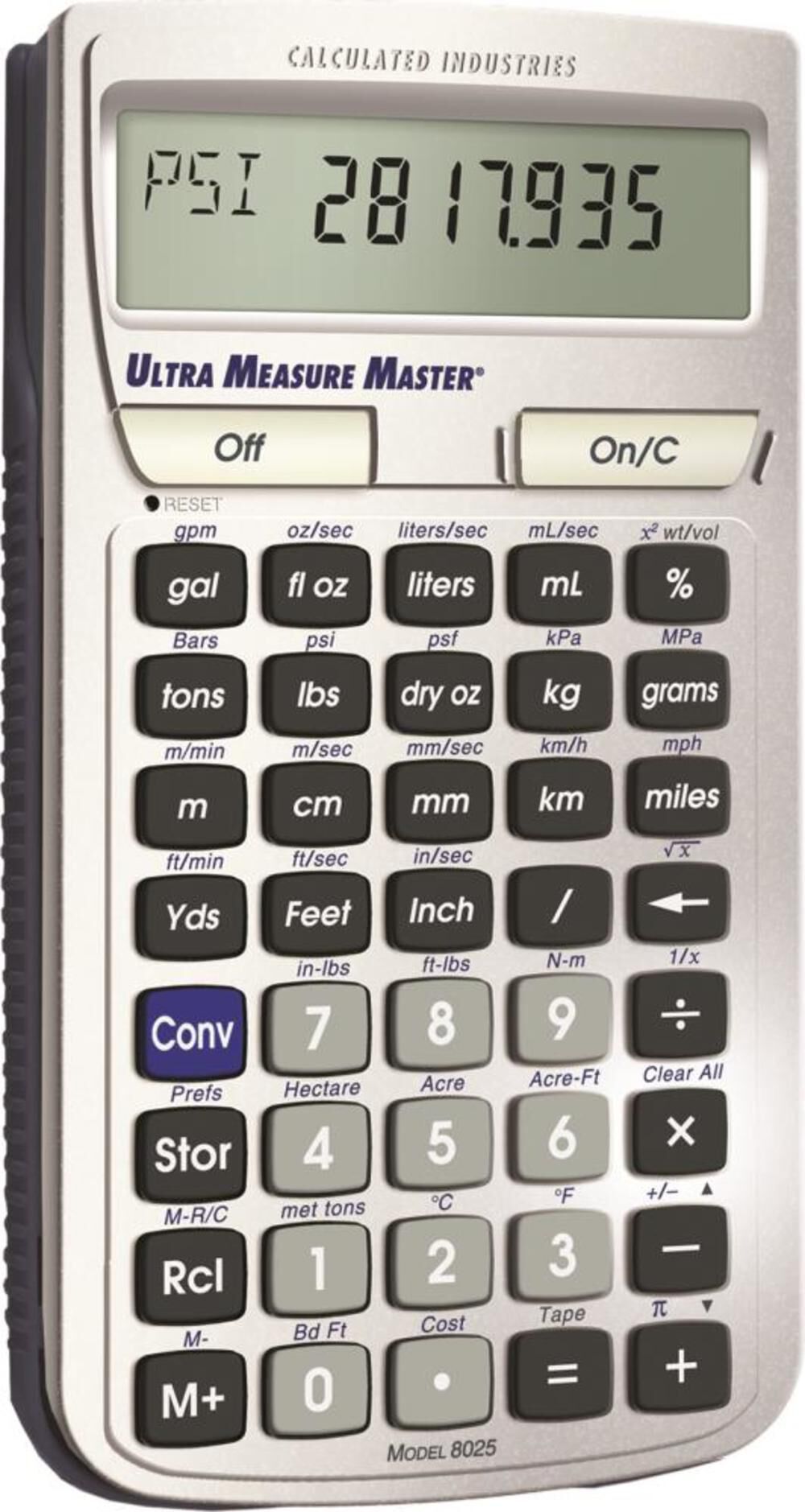 Calculated Industries U.S. Standard to Metric Conversion Calculator ...