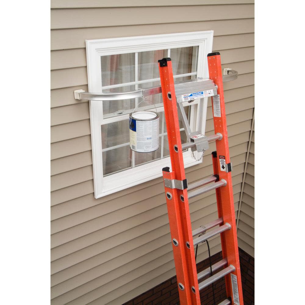 Werner Aluminum Ladder Stabilizer for Extension Ladders. Attaches In ...
