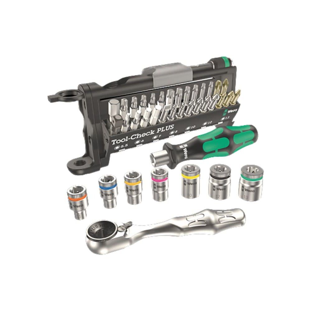 Wera Tools Tool-Check Plus Tool Set with Bitholding Screwdriver 39pe ...