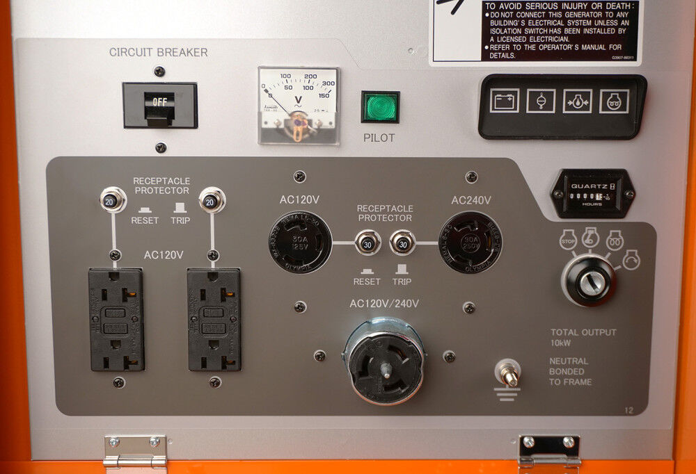 Kubota GL11000 Diesel Electric Generator 11KW Auto Start GL 11000-AUTO ...