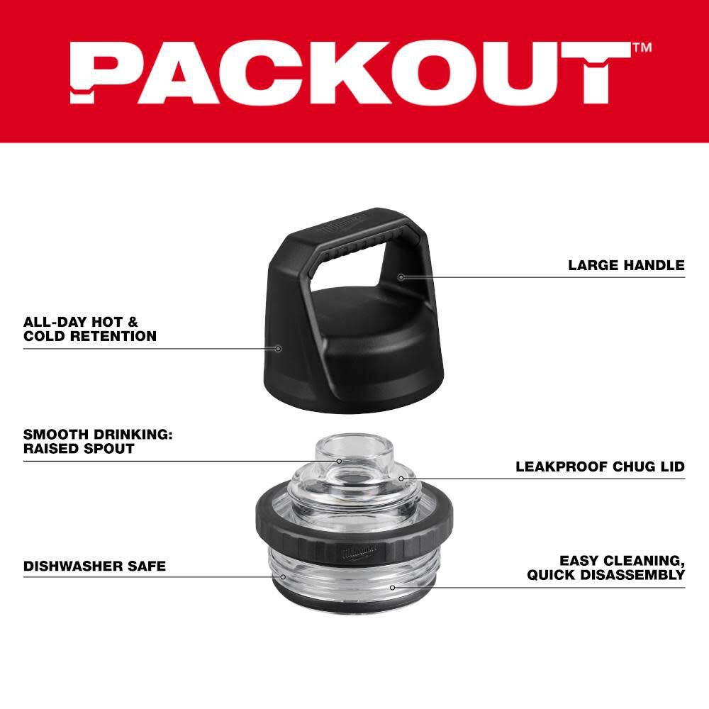 Milwaukee PACKOUT Chug Lid 48-22-8388 - Acme Tools