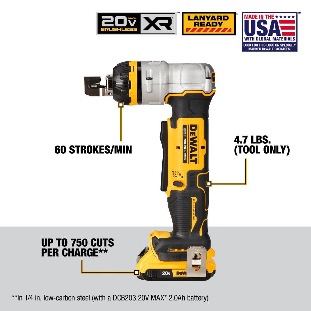 DEWALT 20V MAX XR Wire Mesh Cable Tray Cutter Brushless Cordless ...