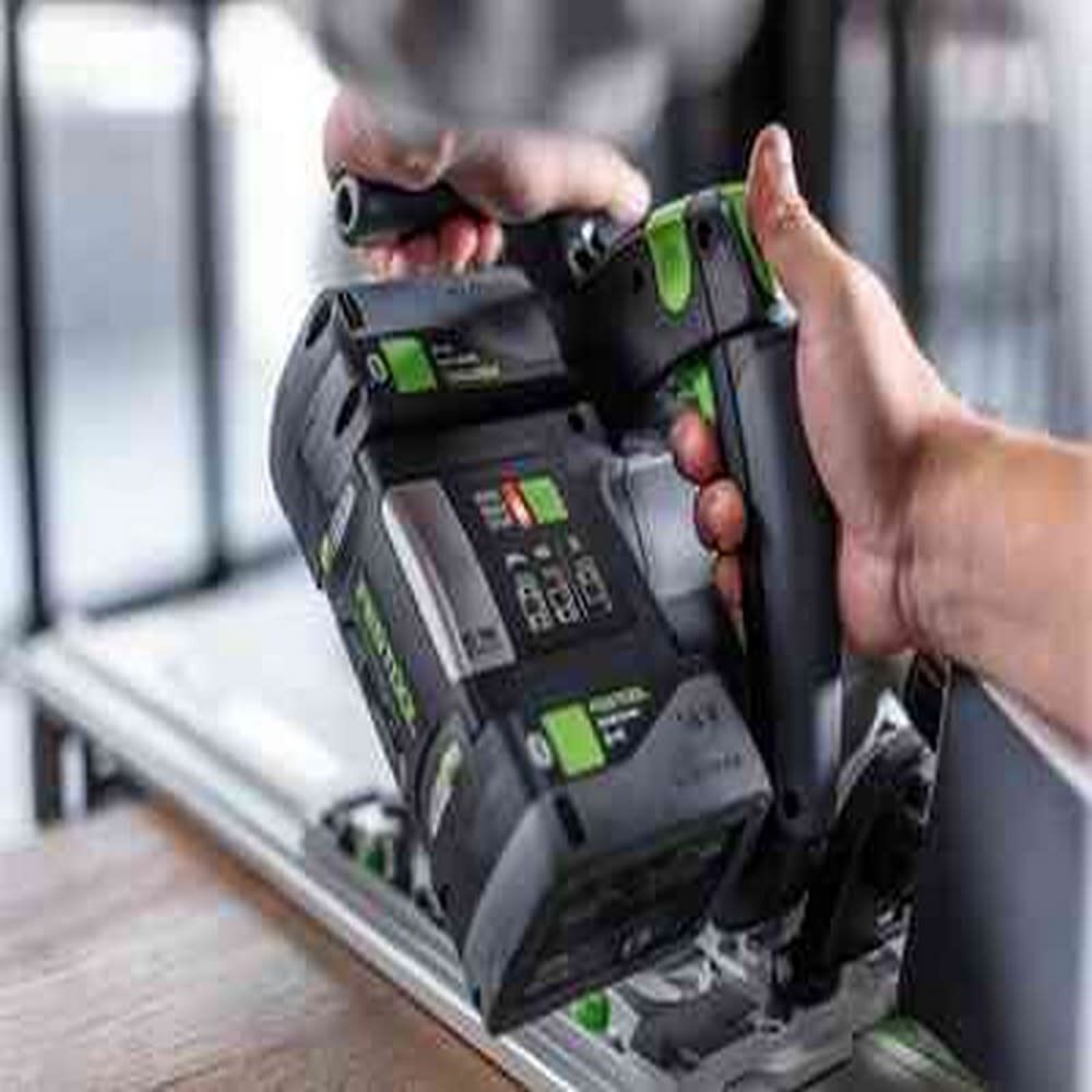 Festool 18V Battery Powered Plunge Cut Cordless Track Saw Kit 577677 ...