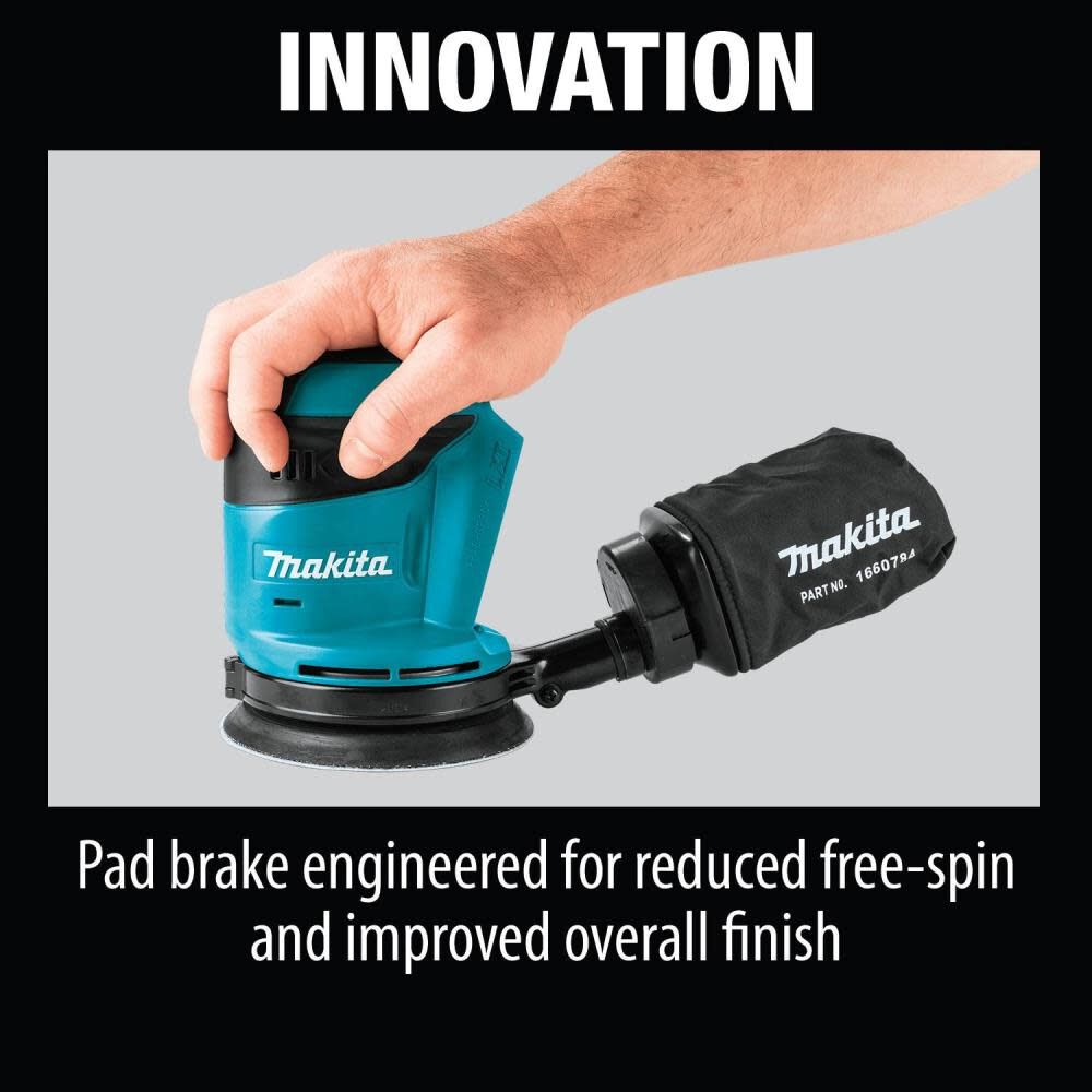Makita 18V LXT Lithium-Ion Cordless 5 in. Random Orbit Sander (Tool ...