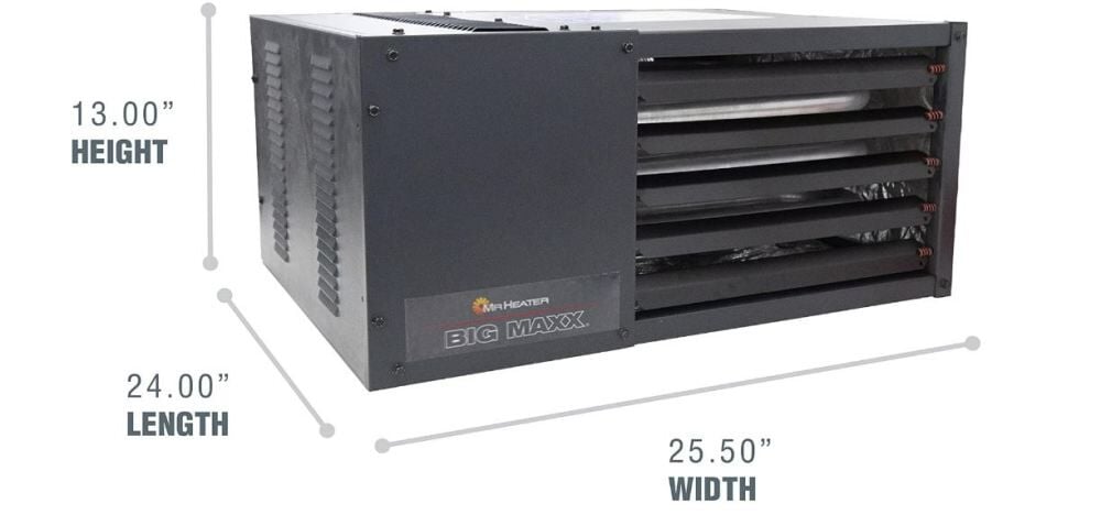 Mr Heater 50000 BTU Big Maxx Natural Gas Unit Heater with NG to LP ...
