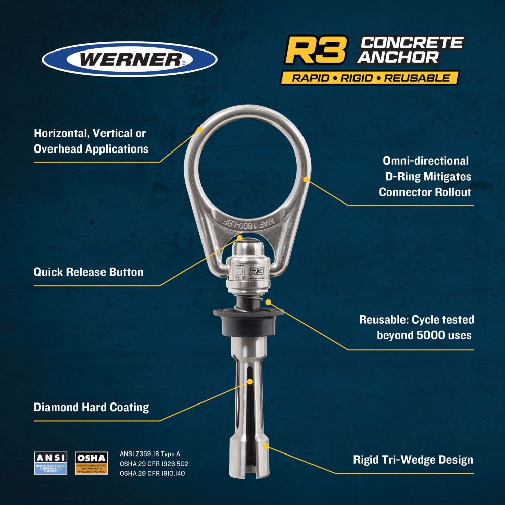 Werner R3 Concrete Anchor A510300 - Acme Tools