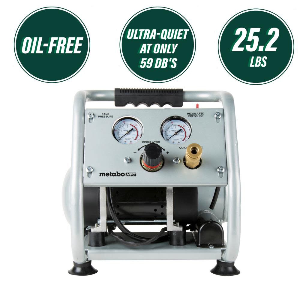 Metabo HPT 1 Gallon Quiet Compressor EC28MM from Metabo HPT - Acme Tools