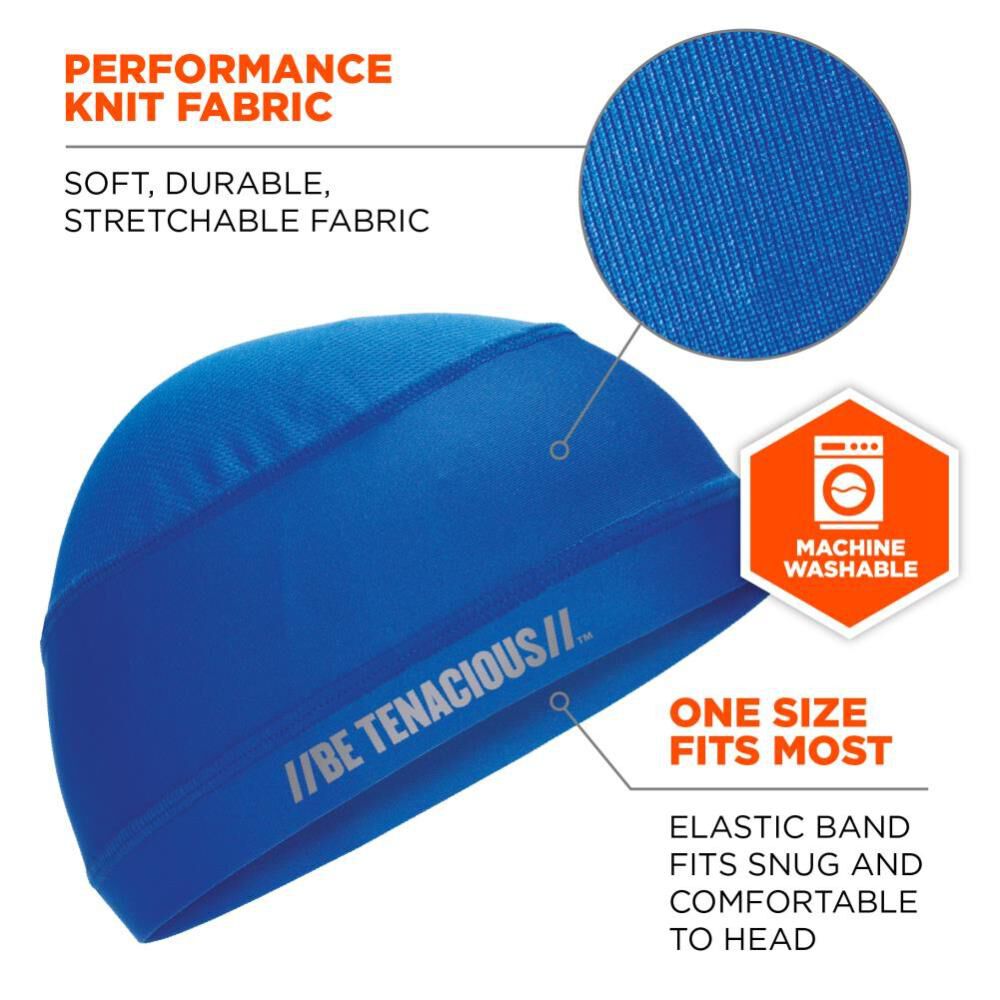 Ergodyne Chill Its 6632 Cooling Skull Cap Blue 12689 - Acme Tools