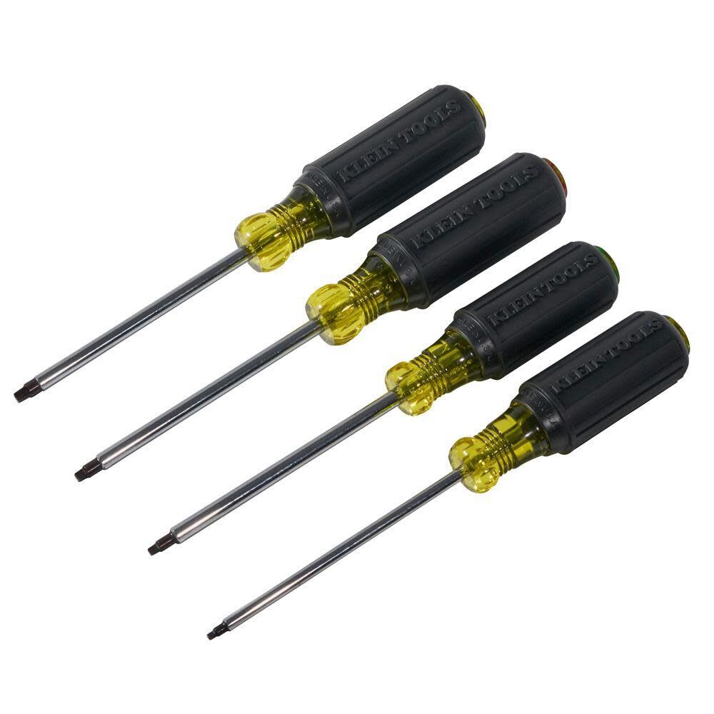 Klein Tools Square Recess Screwdriver Set 4 Pc 85664 - Acme Tools