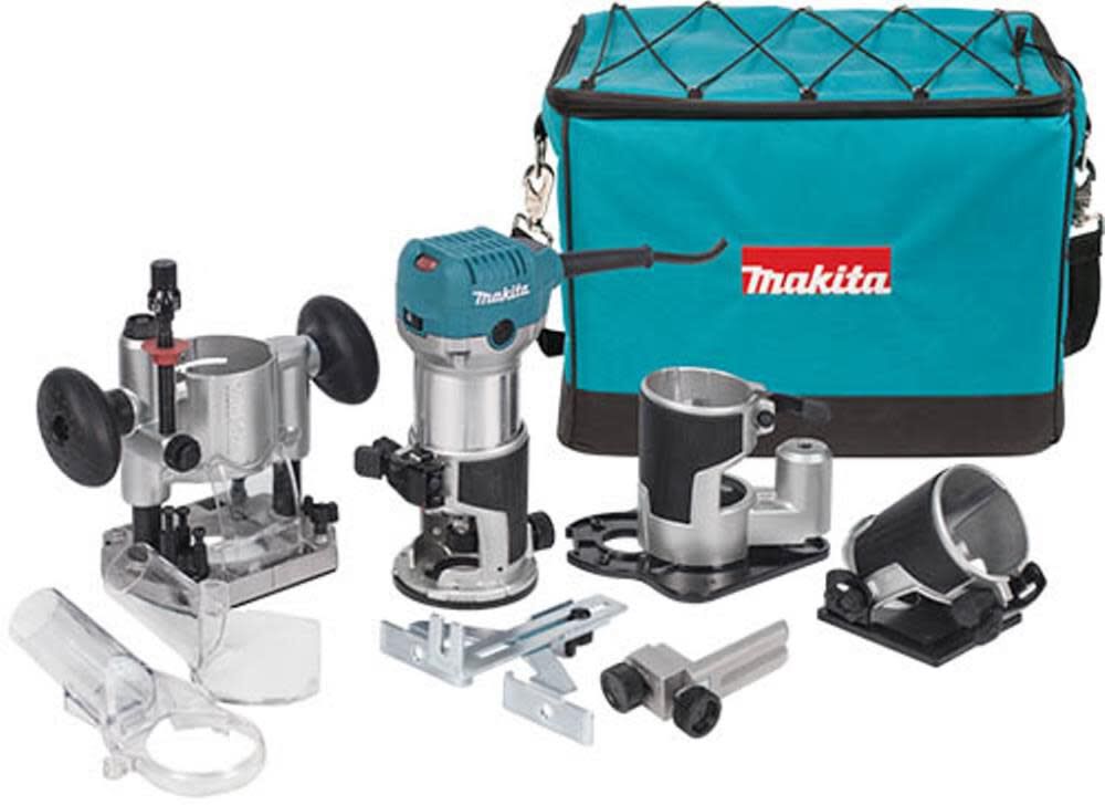 Makita 1-1/4 HP Compact Router Kit RT0701CX3 - Acme Tools