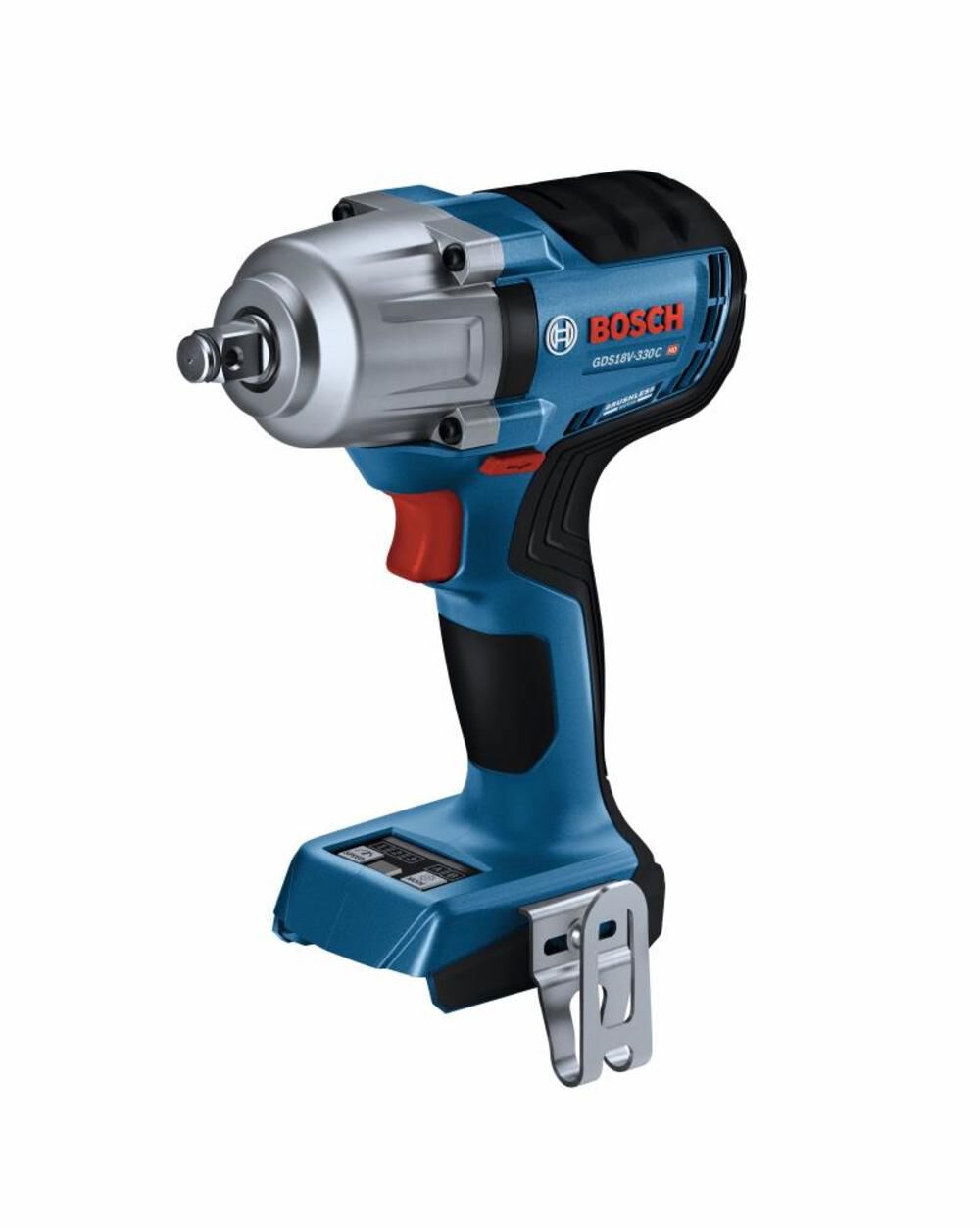 Bosch 18V 1/2in Impact Wrench with Friction Ring Mid Torque and Thru ...