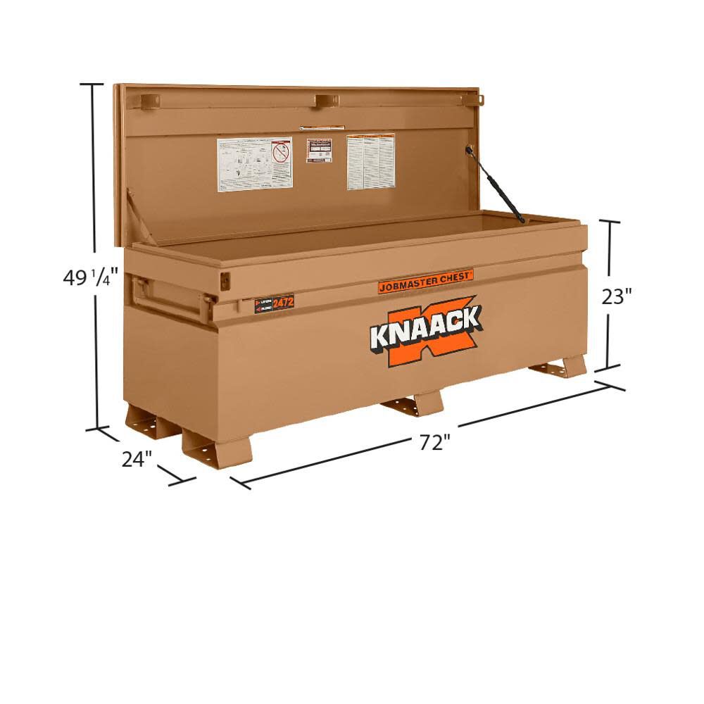 Knaack JOBMASTER Chest 24.5 Cu. Ft. Steel Jobsite Box 2472 - Acme Tools
