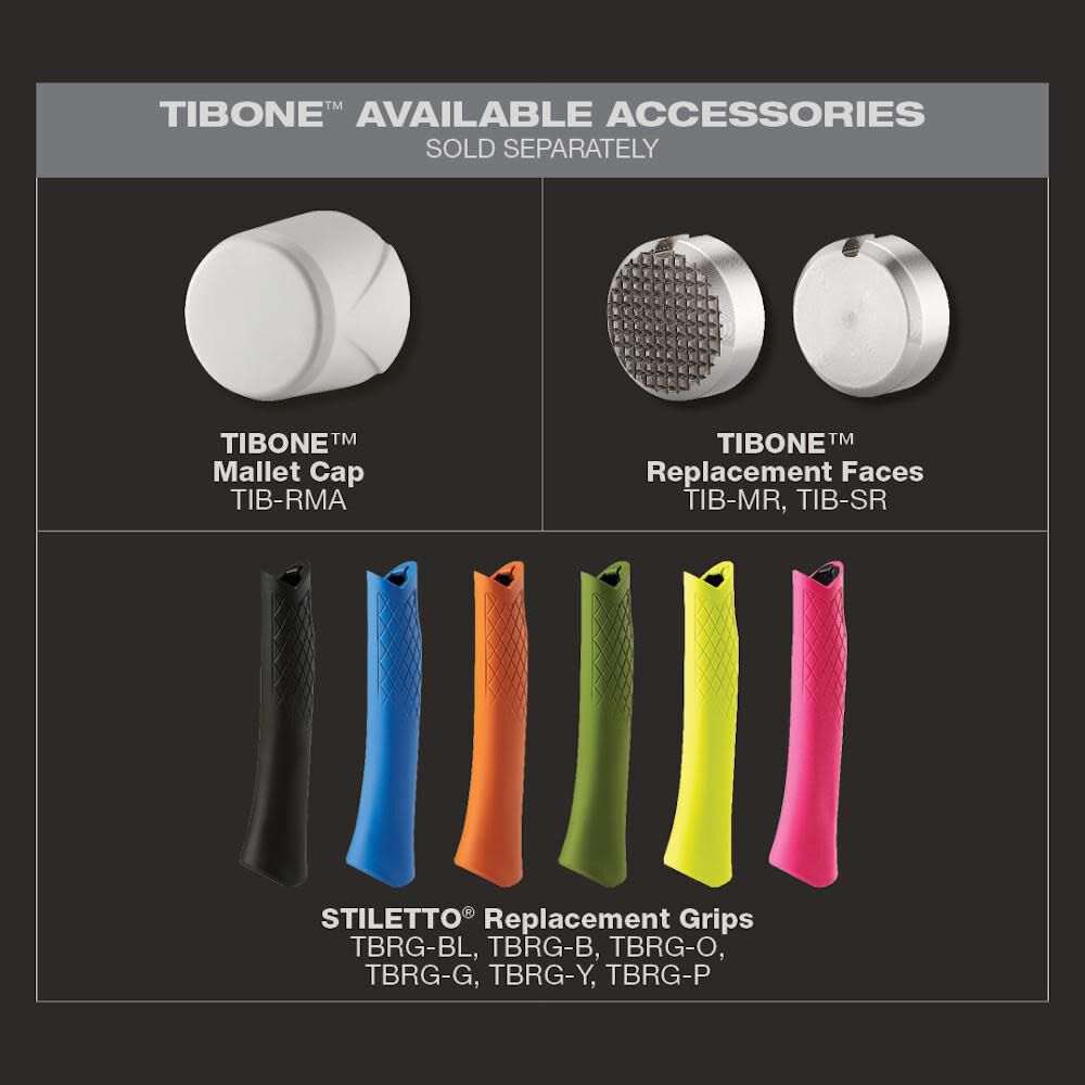 Stiletto TIBONE 14oz Smooth/Curved Titanium Framing Hammer TIB14RSC ...