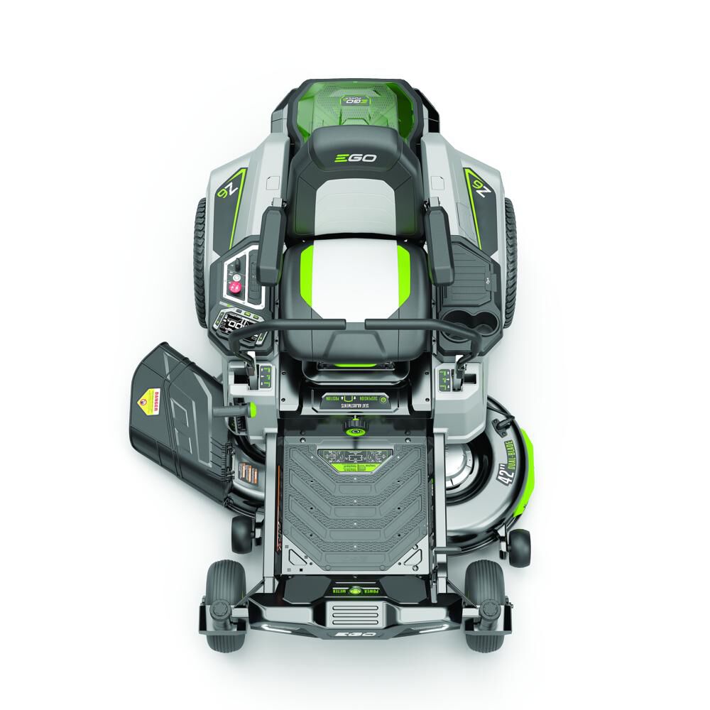 EGO POWER+ Z6 Zero Turn Riding Lawn Mower 42 with Four 56V ARC Lithium ...