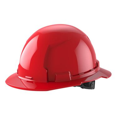 Milwaukee Red Full Brim Hard Hat with 6pt Ratcheting Suspension Type 1 ...