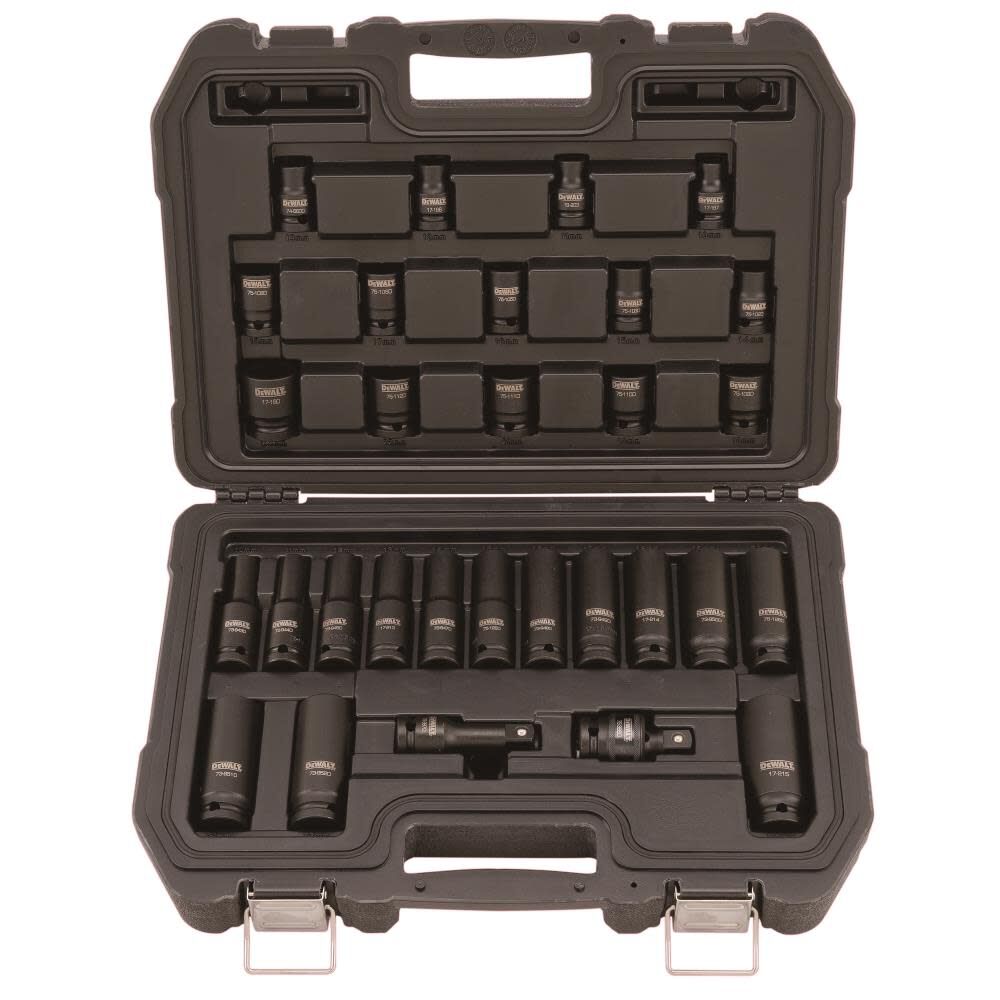 DEWALT 30 Piece 1/2 in Drive Combination Impact Socket Set - 6 Point DWMT19249 from DEWALT ...