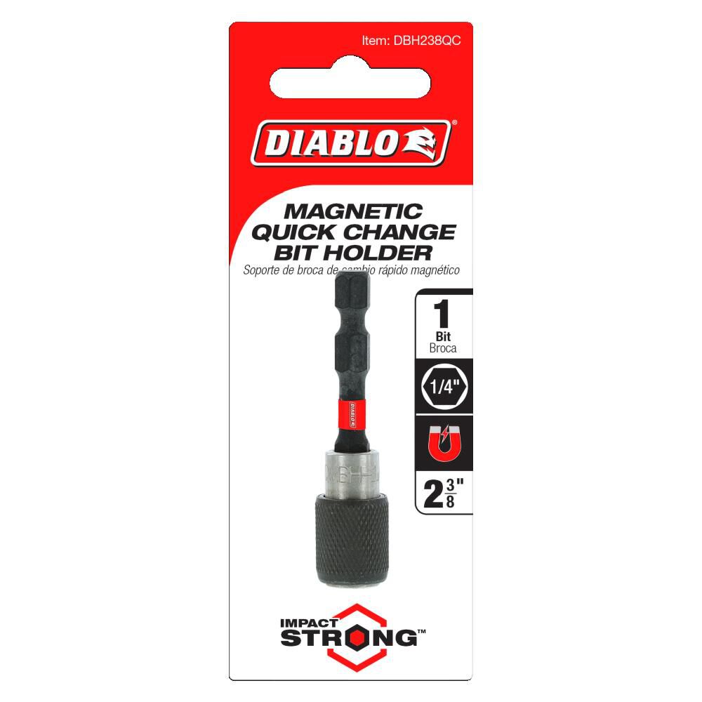 Diablo Tools 2 3/8" Quick Change Magnetic Drive Bit Holder DBH238QC ...