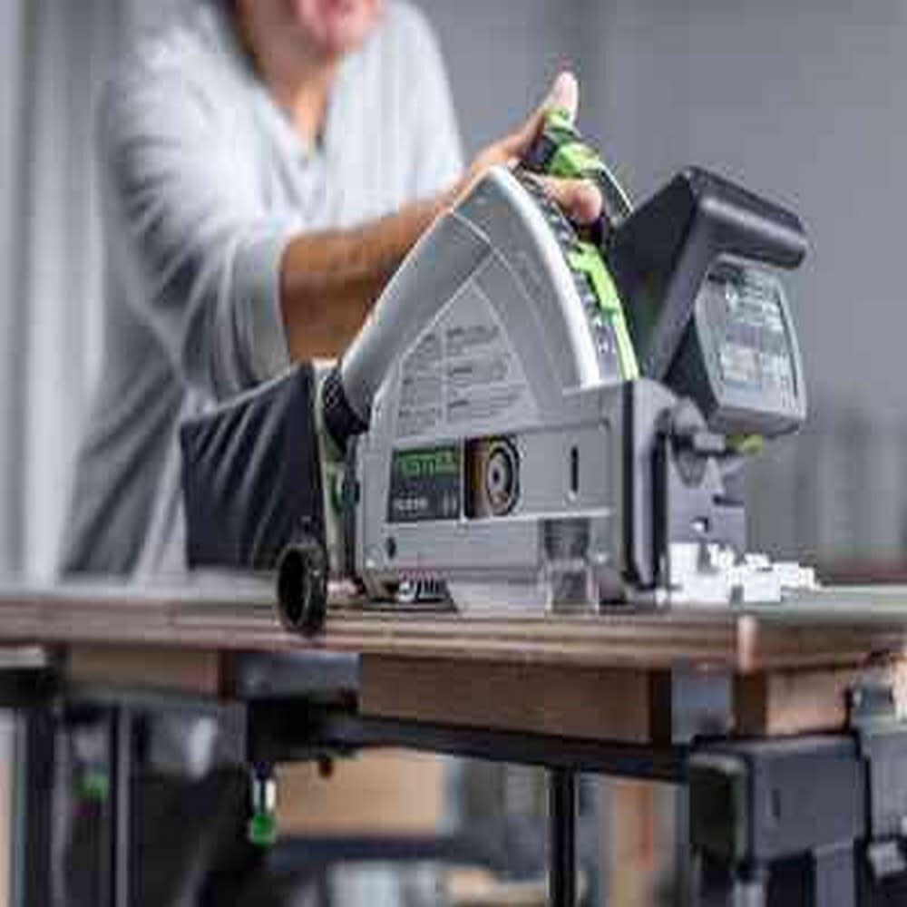 Festool 18V Battery Powered Plunge Cut Cordless Track Saw Kit 577677 ...