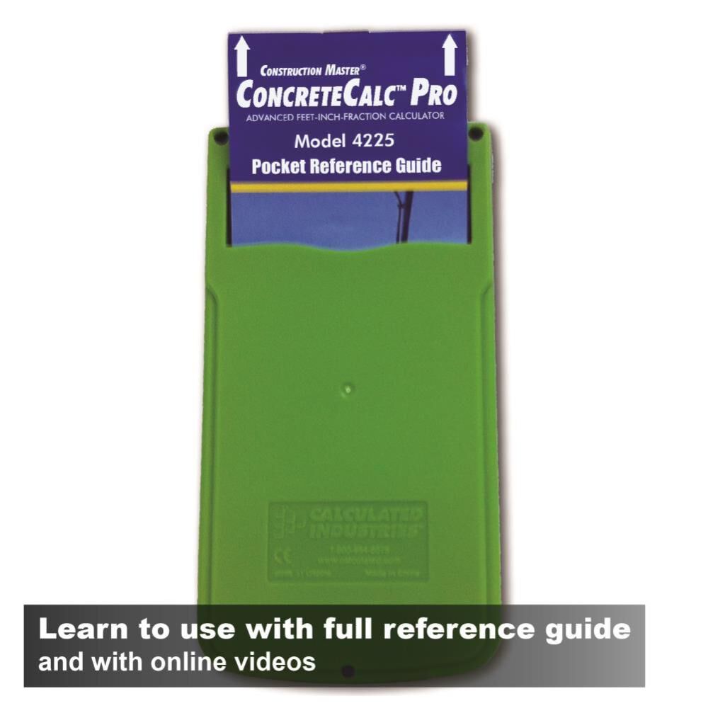 Calculated Industries Concrete Construction Math Calculator 4225 - Acme ...